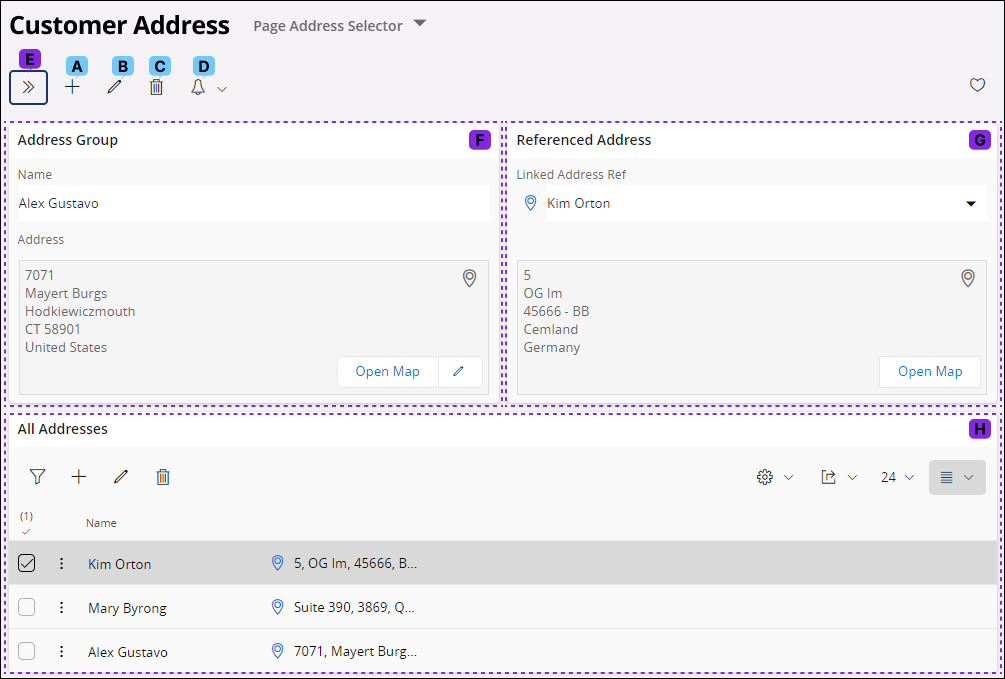 Using Address Fields