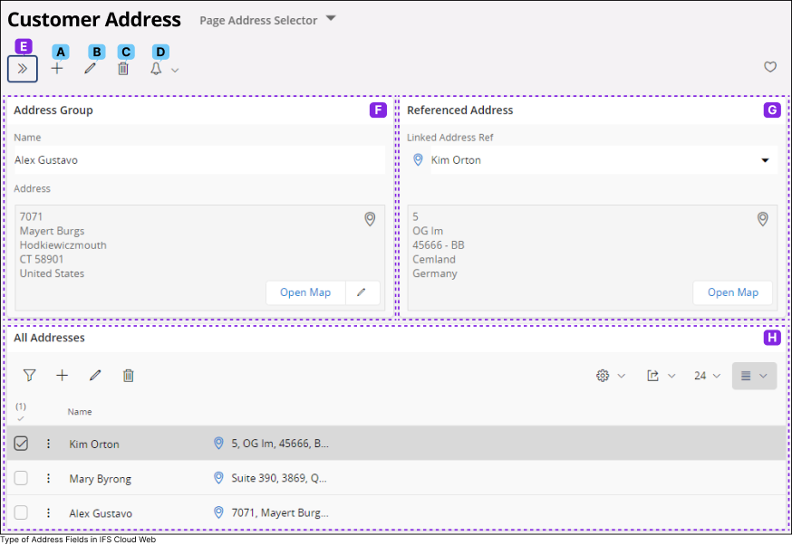 Using Address Fields