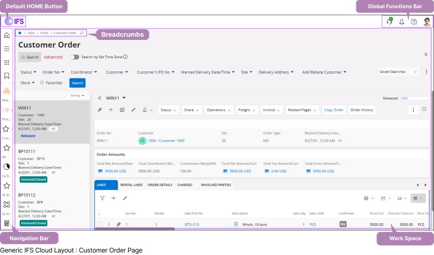 Generic IFS Cloud Layout