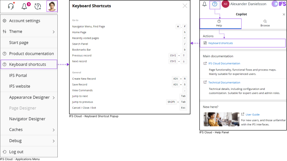 Using Keyboard Shortcuts