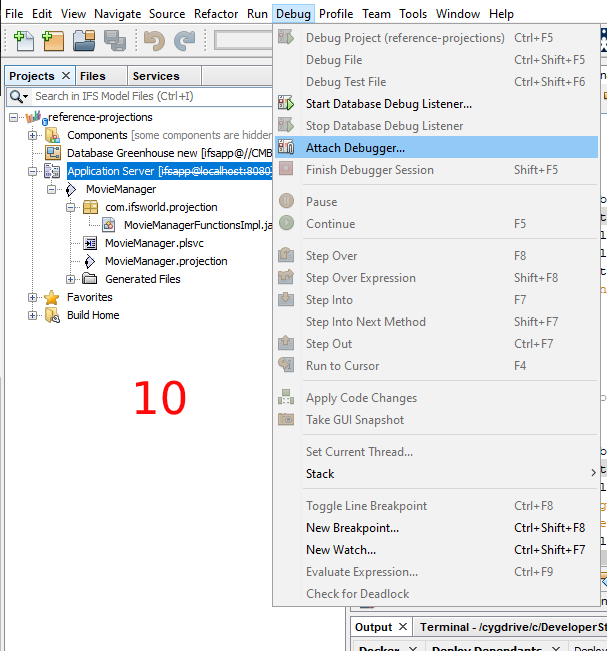 Developing Projection Java Implementation Using Docker Technical