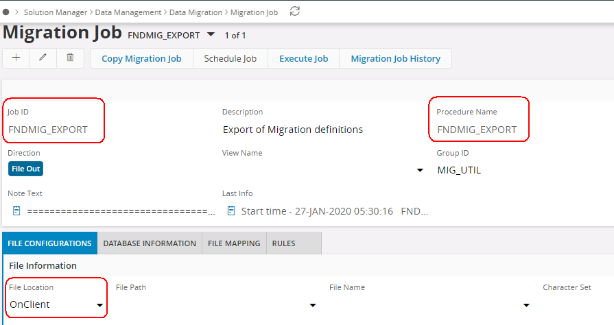 Export/Import Migration Definition - Technical Documentation For IFS Cloud