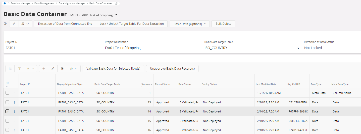Basic Data Container - Technical Documentation For IFS Cloud