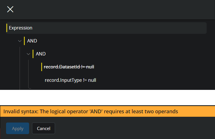Condition Editor - Technical Documentation For IFS Cloud