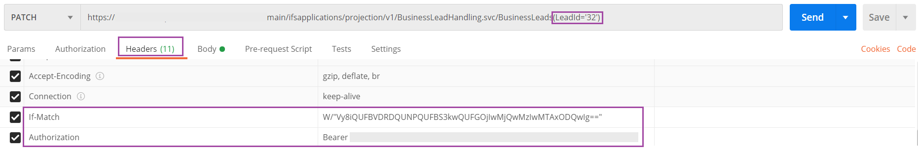 Update a Record - Technical Documentation For IFS Cloud