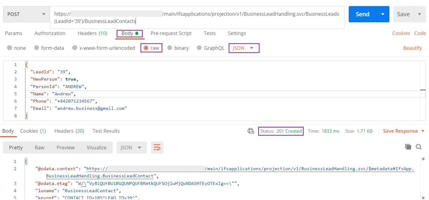 Create a Record in an Array - Technical Documentation For IFS Cloud