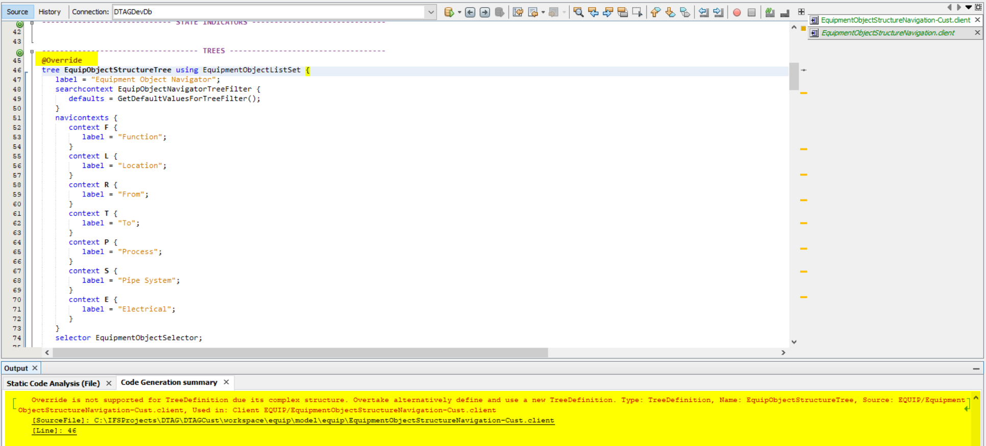 Current Limitations and Workarounds - Technical Documentation For IFS Cloud