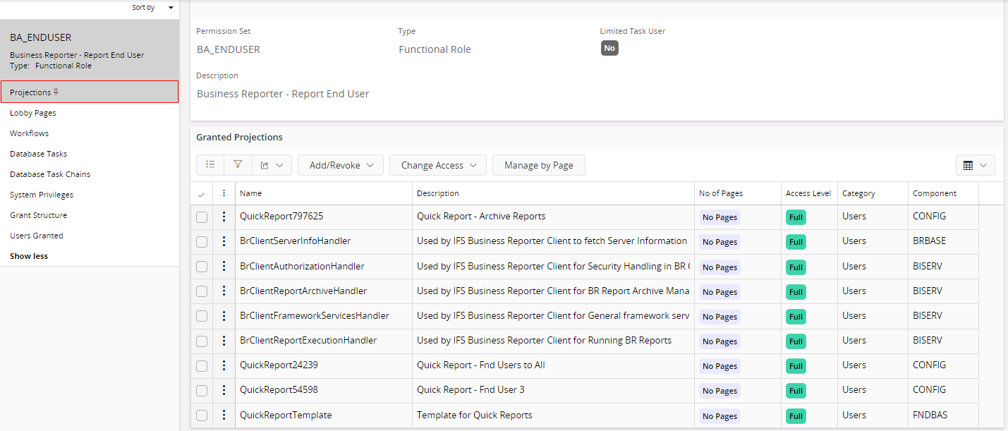 Quick Reports - Technical Documentation For IFS Cloud