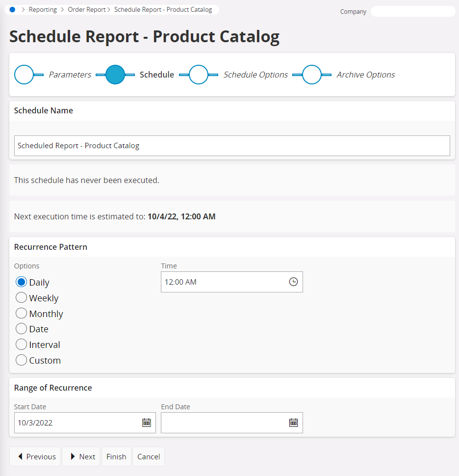 Scheduled Quick Reports - Technical Documentation For IFS Cloud