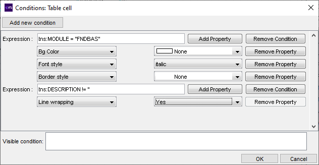 Conditions - Technical Documentation For IFS Cloud