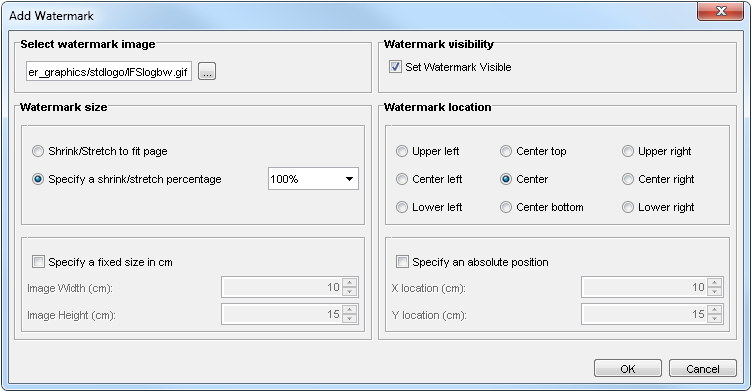 Watermarks - Technical Documentation For IFS Cloud