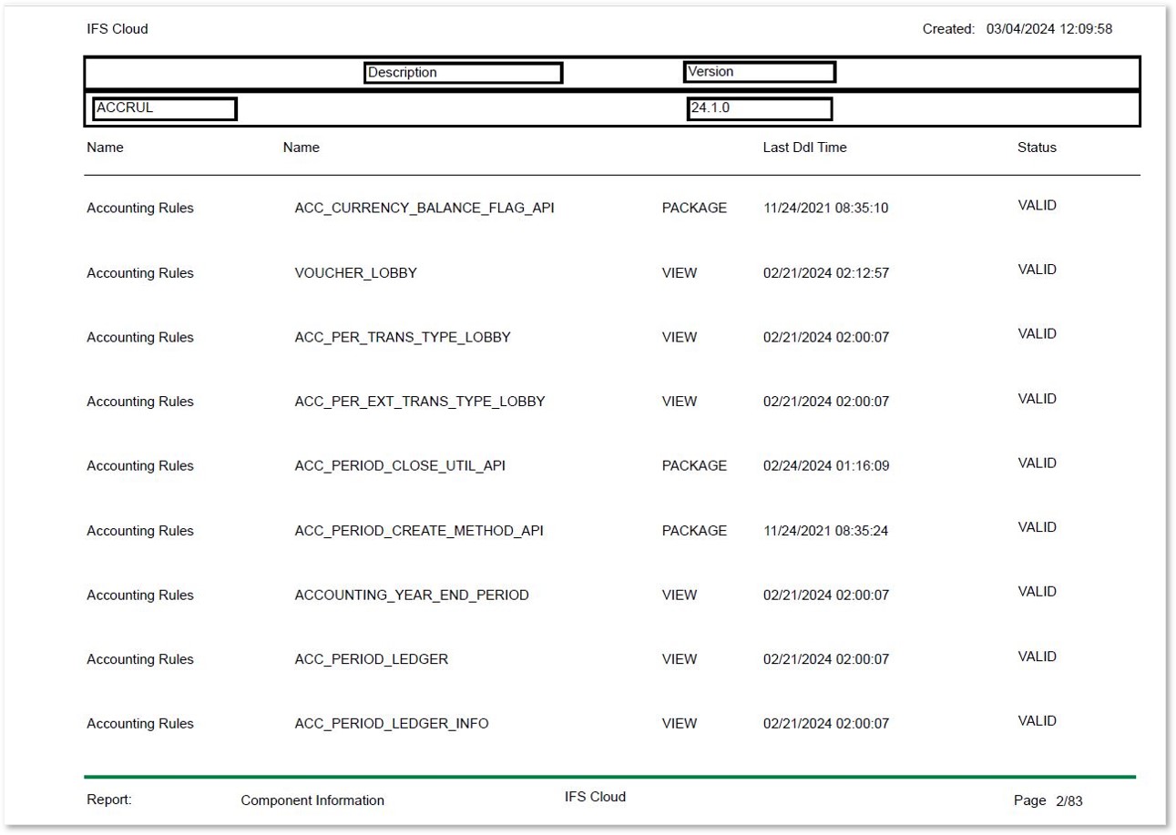 Create Reports - Technical Documentation For IFS Cloud