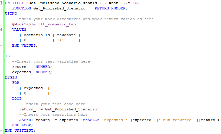 PL/SQL Unit Tests - Technical Documentation For IFS Cloud