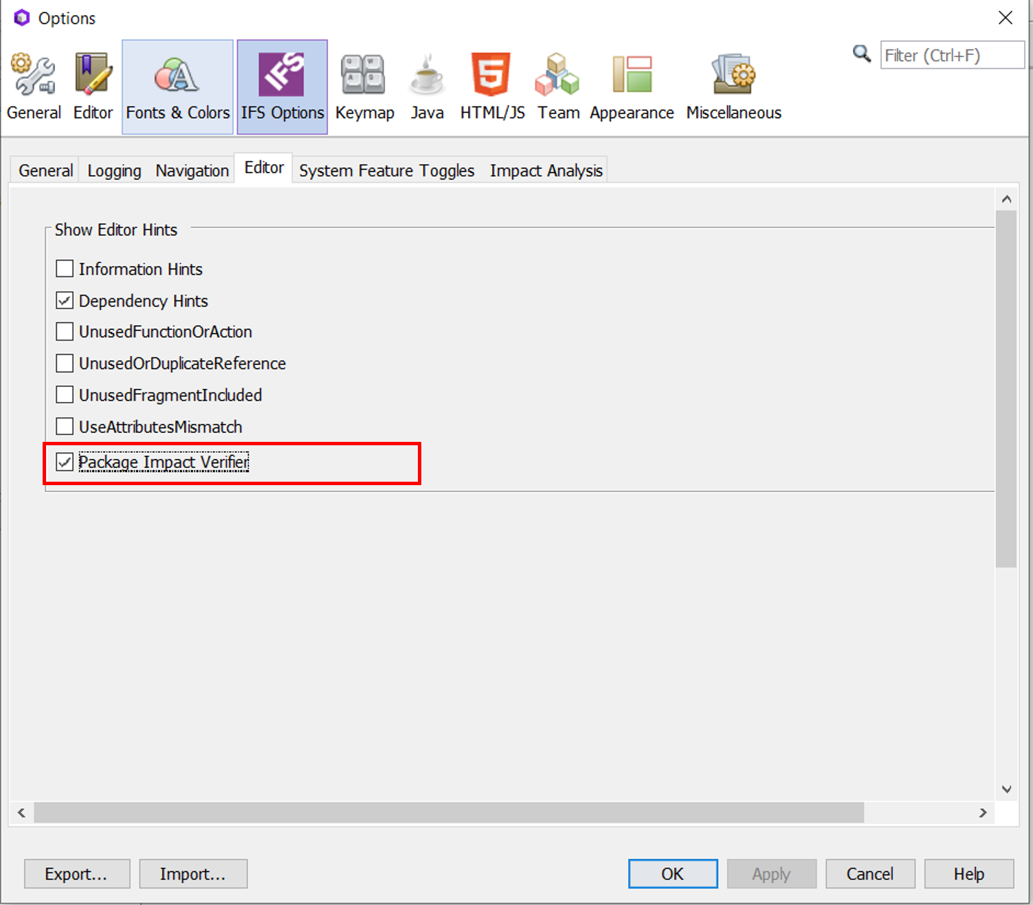 Tool Features - Technical Documentation For IFS Cloud