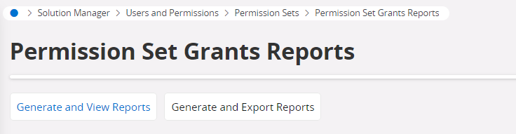 Permission Set Grant Reports - Technical Documentation For IFS Cloud