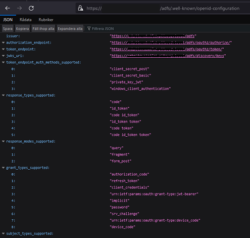 Configuring Windows ADFS - Technical Documentation For IFS Cloud