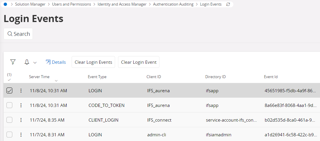 Events - Technical Documentation For IFS Cloud
