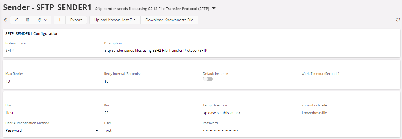 Configure the SFTP Transport Connector - Technical Documentation For IFS Cloud