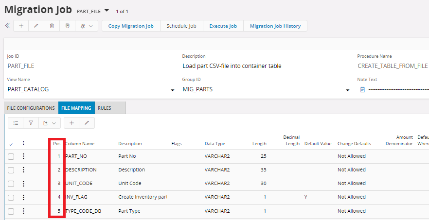 Load File to Table - Technical Documentation For IFS Cloud