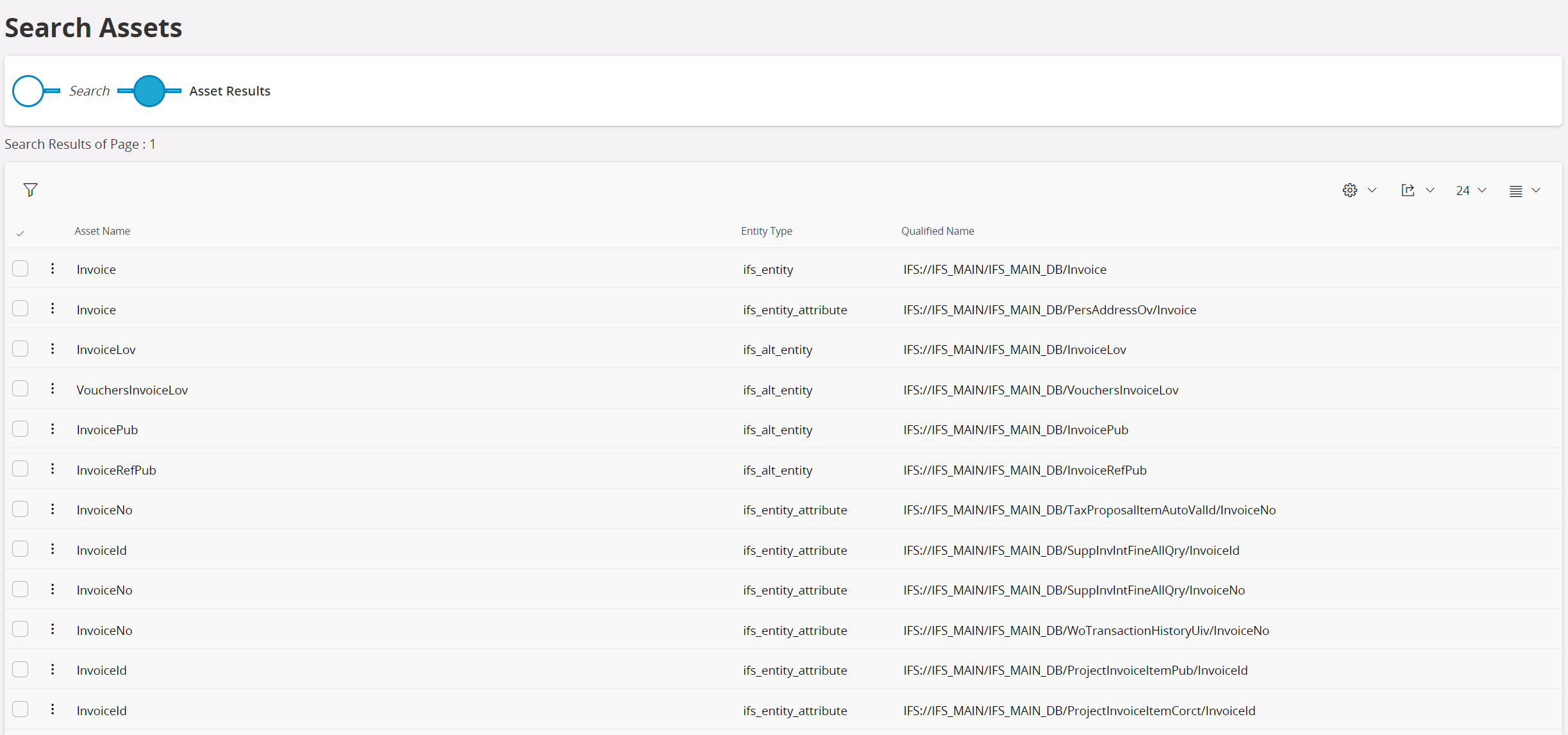 Data Catalog Features - Technical Documentation For IFS Cloud