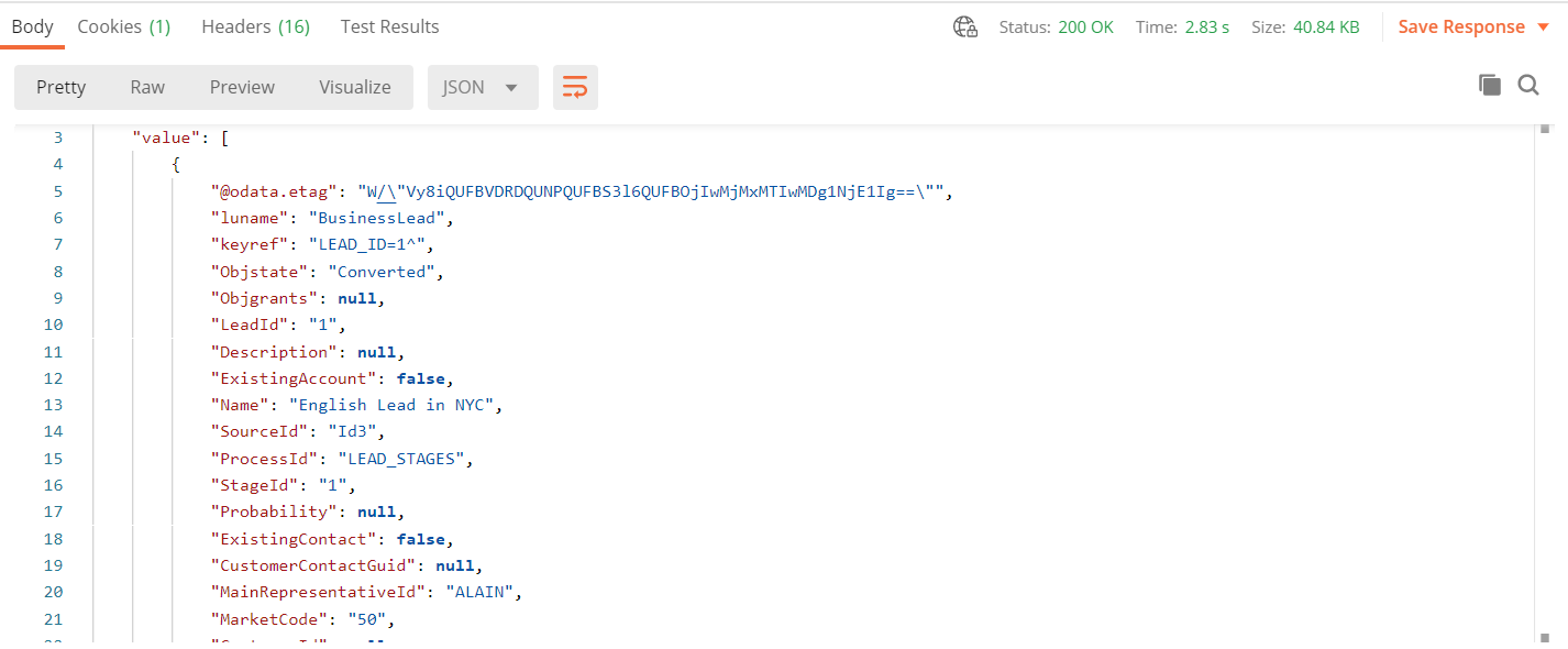 Read Records with $top and $skip Options - Technical Documentation For IFS Cloud