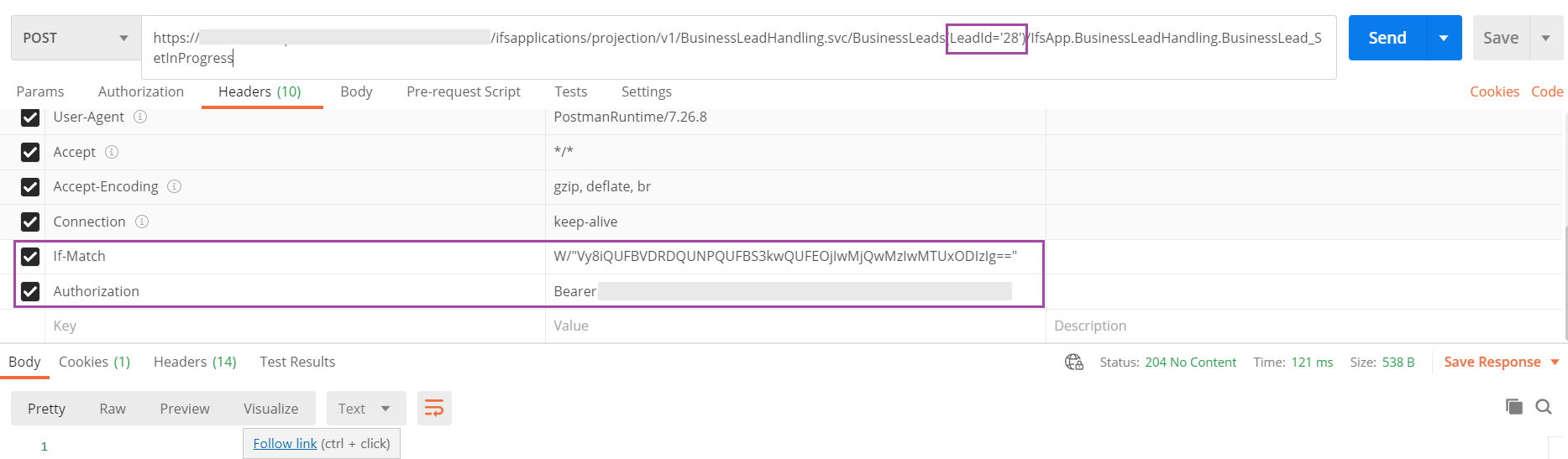 Bound Action - Technical Documentation For IFS Cloud