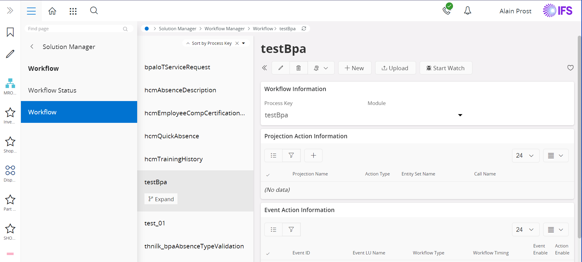 Getting Started with Workflows - Technical Documentation For IFS Cloud