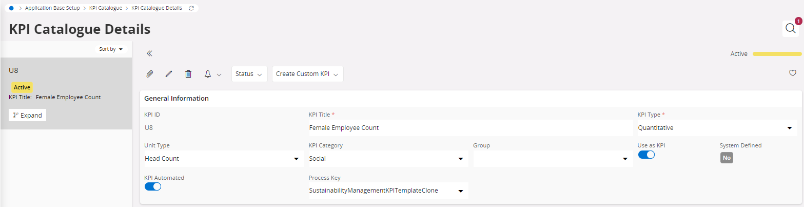 Sustainability KPIs - Technical Documentation For IFS Cloud
