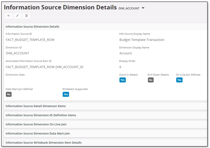 Configure Information Source - Fact Dimensions - Technical ...