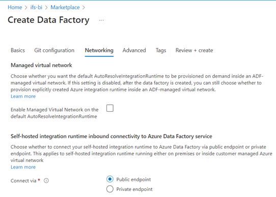 BI Infrastructure setup in Azure for Self Hosted BI (Scenario 2) - Technical Documentation For ...