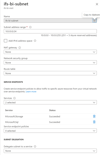 BI Infrastructure setup in Azure for Self Hosted BI (Scenario 2) - Technical Documentation For ...