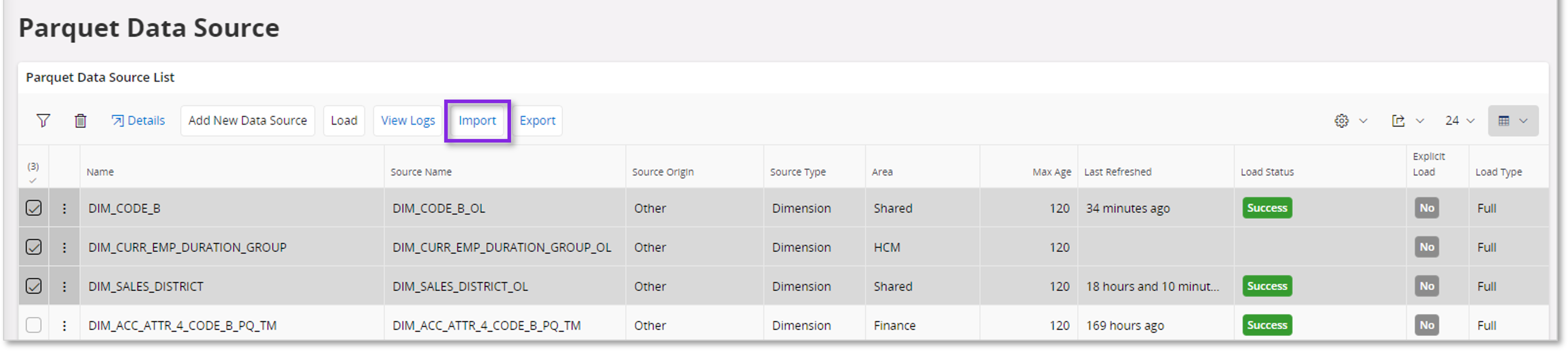 Import Export Analysis Models - Technical Documentation For IFS Cloud