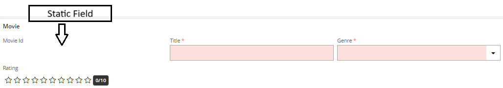Static Field - Technical Documentation For IFS Cloud
