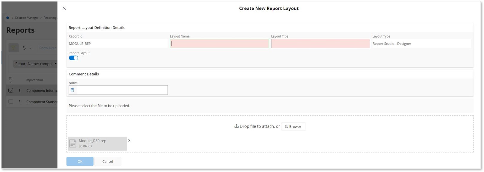 Create Layouts - Technical Documentation For IFS Cloud