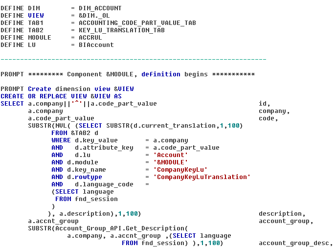 Basic Data Translation - Technical Documentation For IFS Cloud