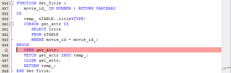 Debugging PL/SQL code called from IFS Enterprise Explorer - Technical ...