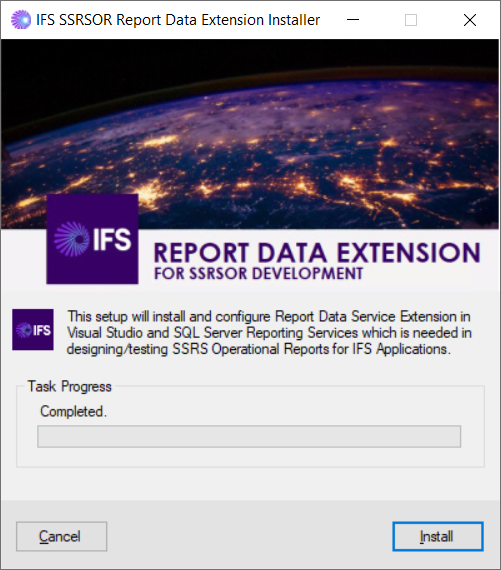 Install IFS Report Data Extension for Operational Reports - Technical Documentation For IFS Cloud