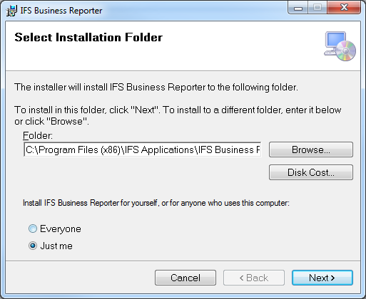IFS Business Reporter Installation - Technical Documentation For IFS Cloud