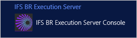 Installation of BR Execution Server - Technical Documentation For IFS Cloud