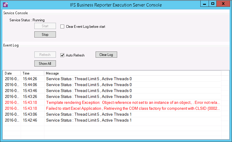 COM Class Factory Error - Technical Documentation For IFS Cloud