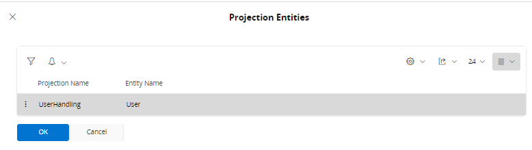 Apply an ACL to Projections - Technical Documentation For IFS Cloud