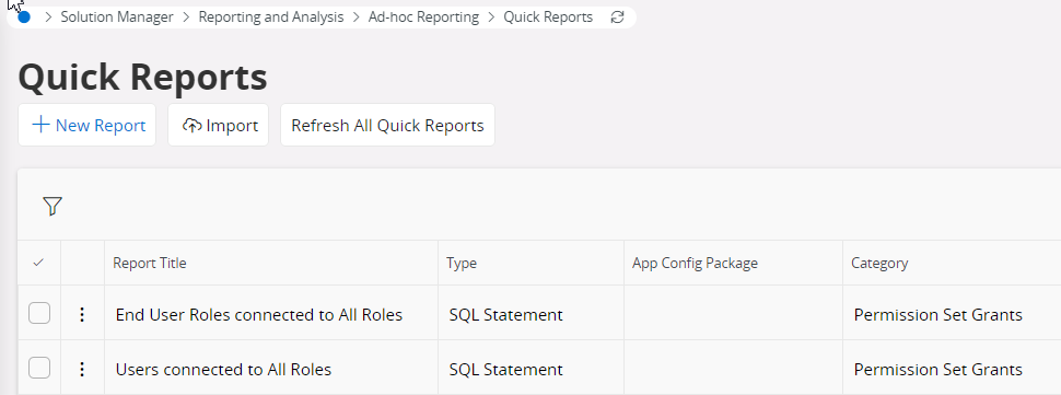 Permission Set Grant Reports Technical Documentation For Ifs Cloud