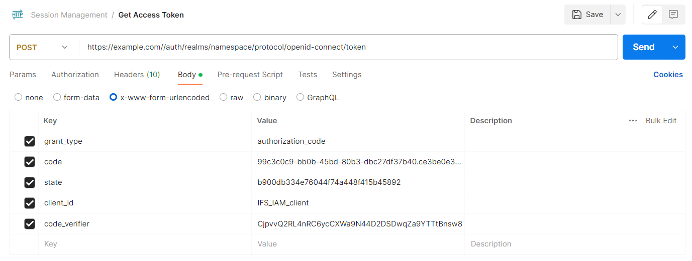 Authorization Code Flow with PKCE - Technical Documentation For IFS Cloud