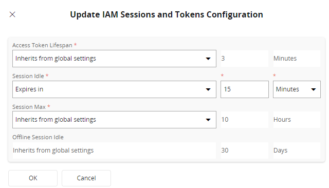 Session and Token administration per IAM Client - Technical Documentation For IFS Cloud