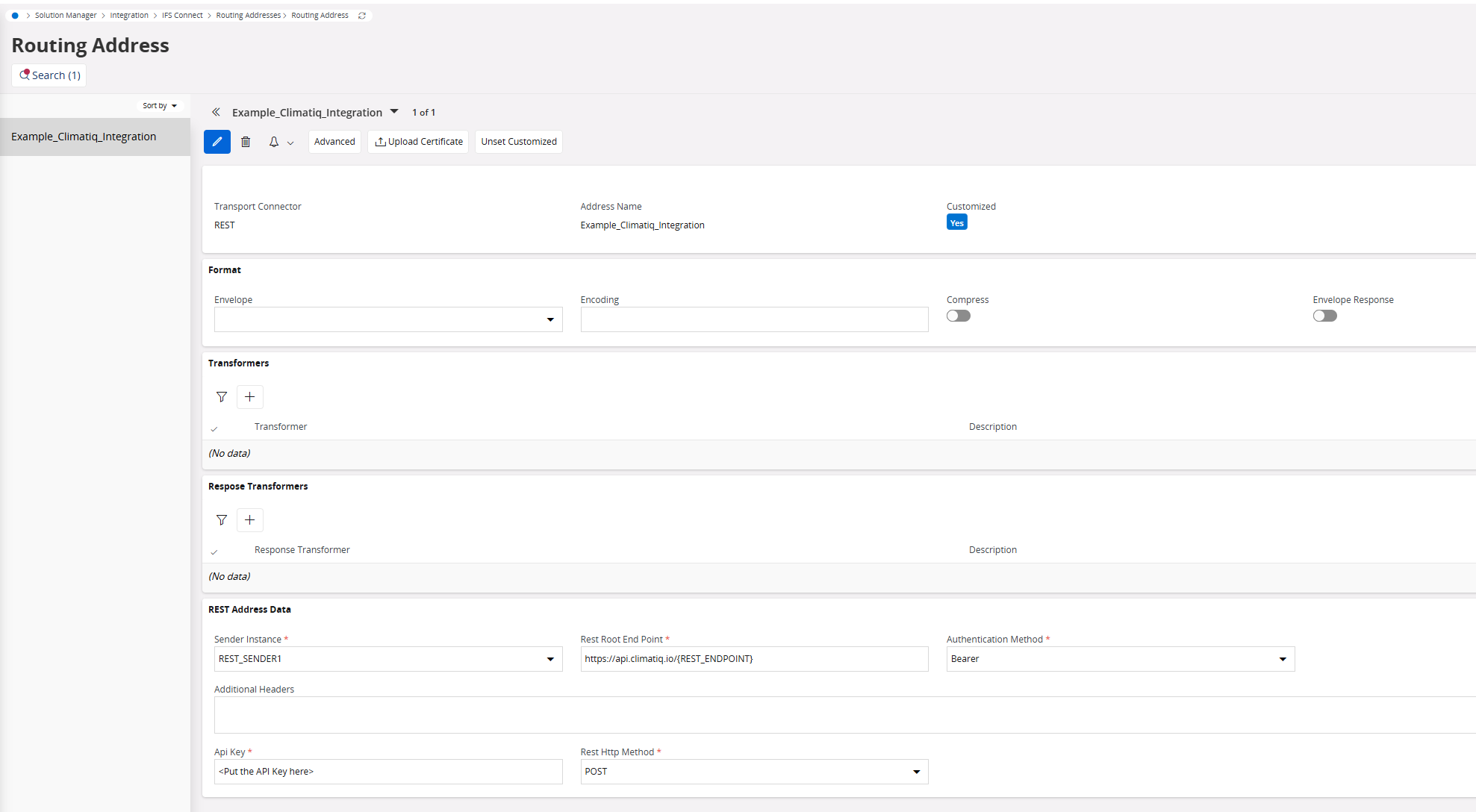 IFS Connect for Climatiq Integration - Technical Documentation For IFS ...