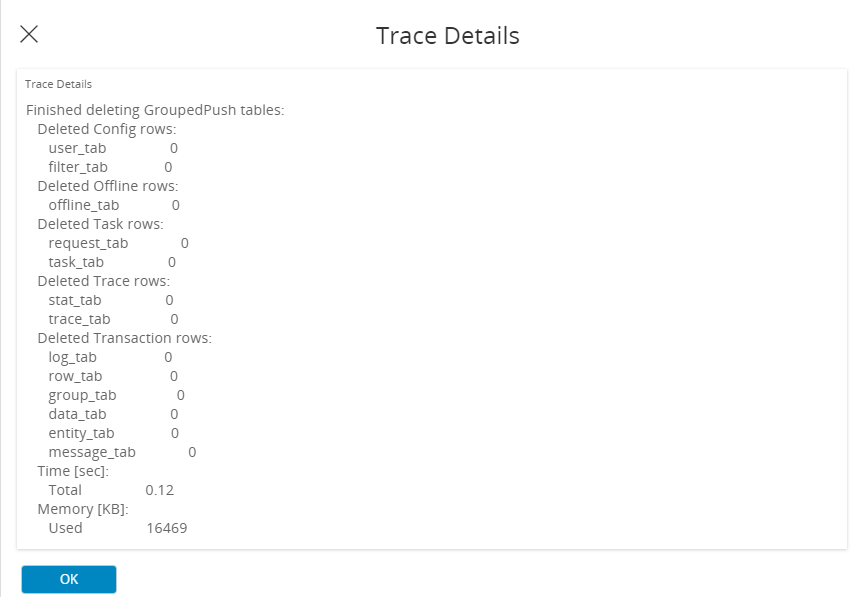 Grouped Push Transaction Traces - Technical Documentation For IFS Cloud