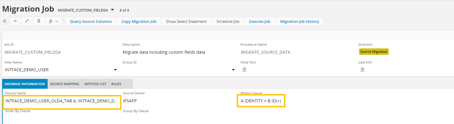 Migrate data into Custom Fields - Technical Documentation For IFS Cloud