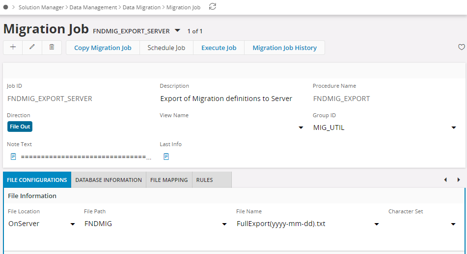 Migration Utility Jobs - Technical Documentation For IFS Cloud