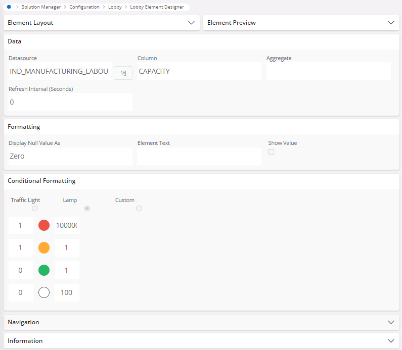 Configuring State Gauge Elements - Technical Documentation For IFS Cloud