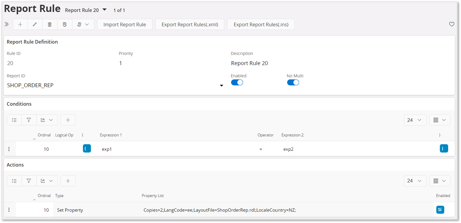 Report Rules - Technical Documentation For IFS Cloud